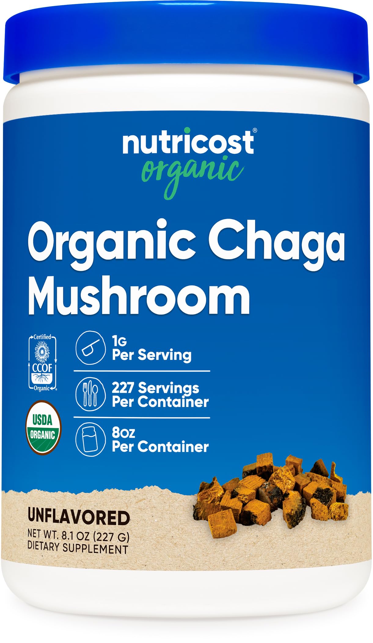 Nutricost organic chaga mushroom powder