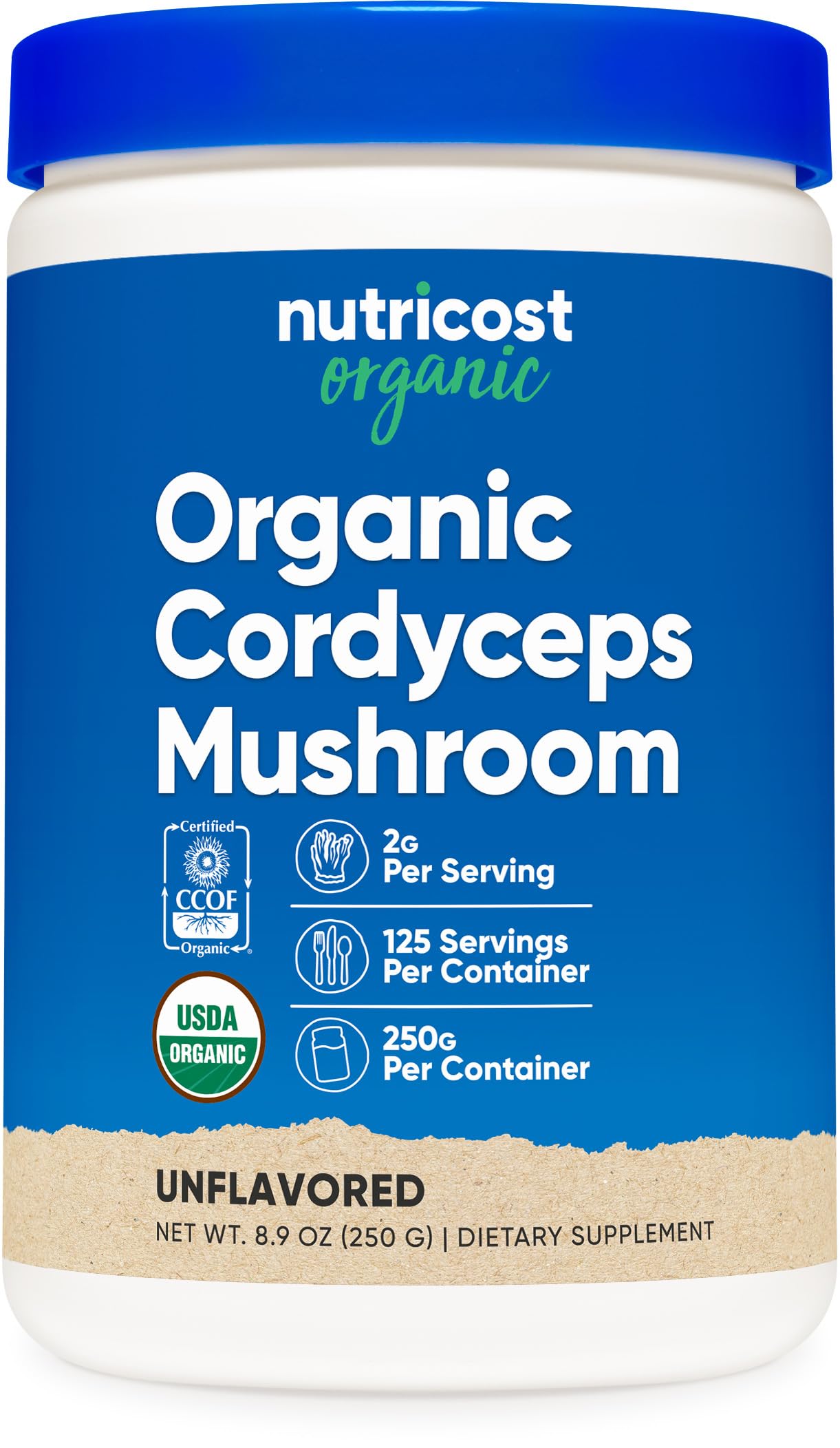 Nutricost organic cordyceps mushroom powder
