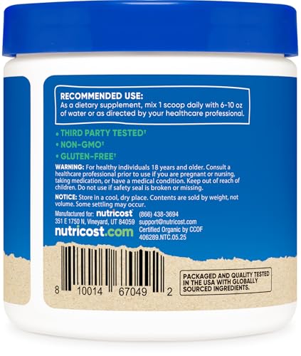nutricost organic mushrooms for energy boost