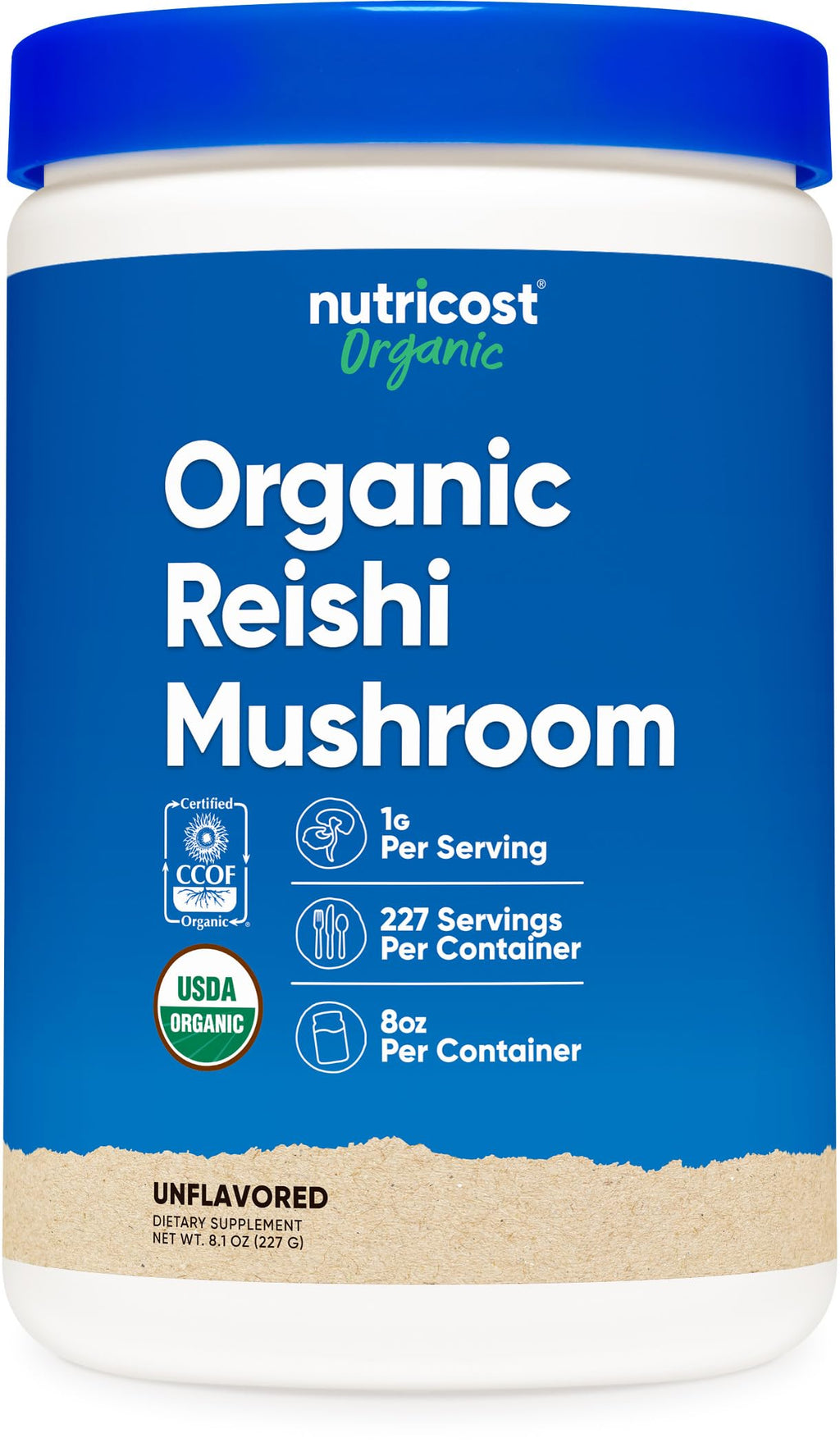 Nutricost organic reishi mushroom powder