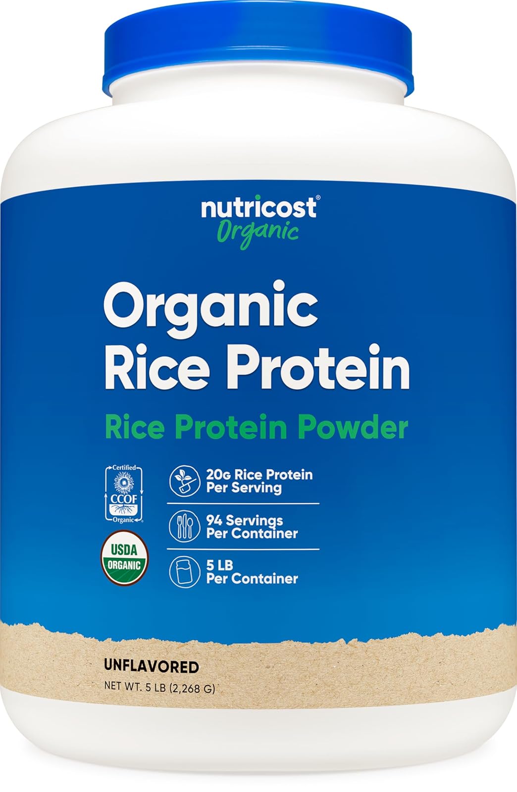 Nutricost organic rice protein powder