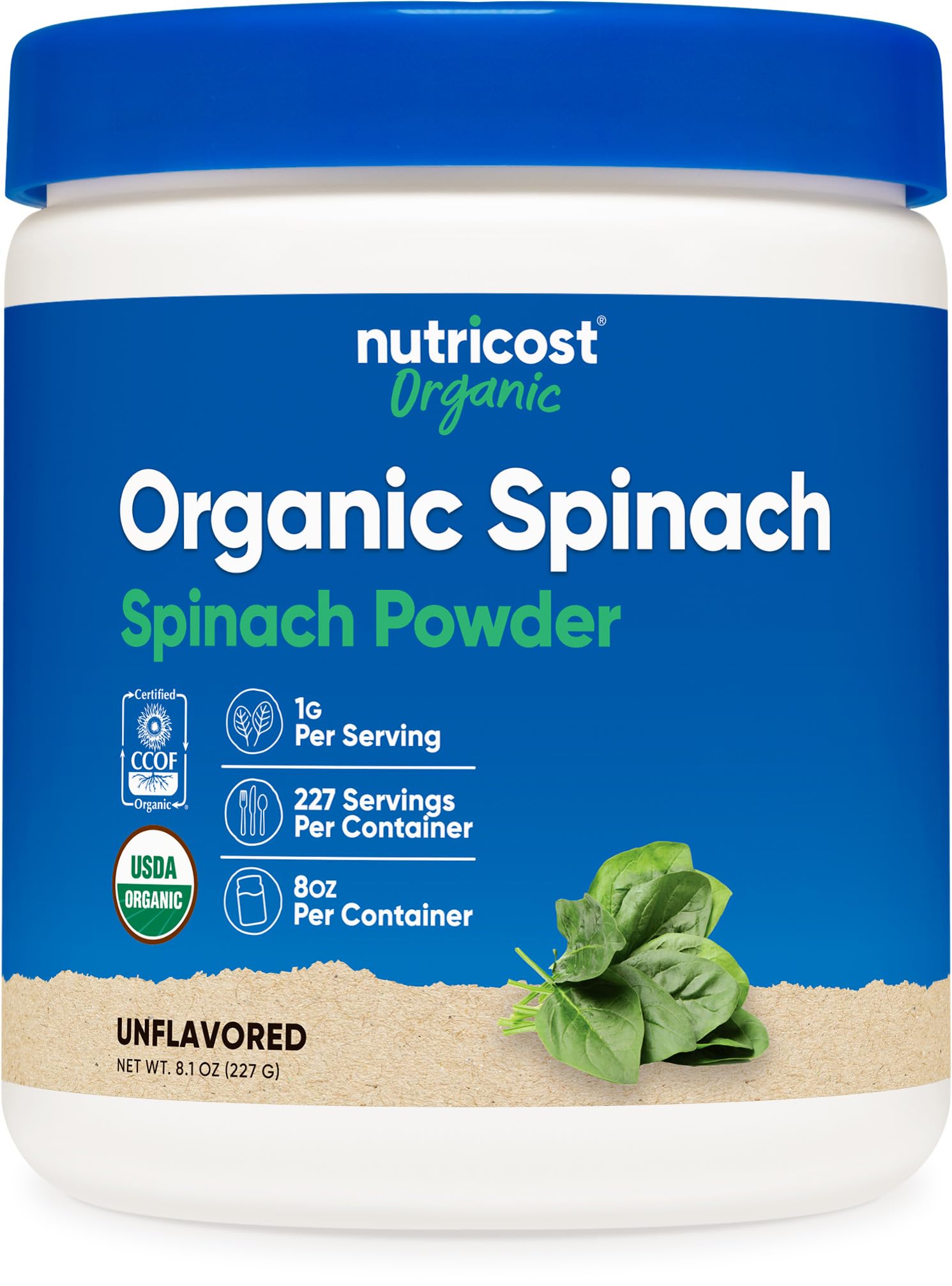 Nutricost organic spinach powder benefits