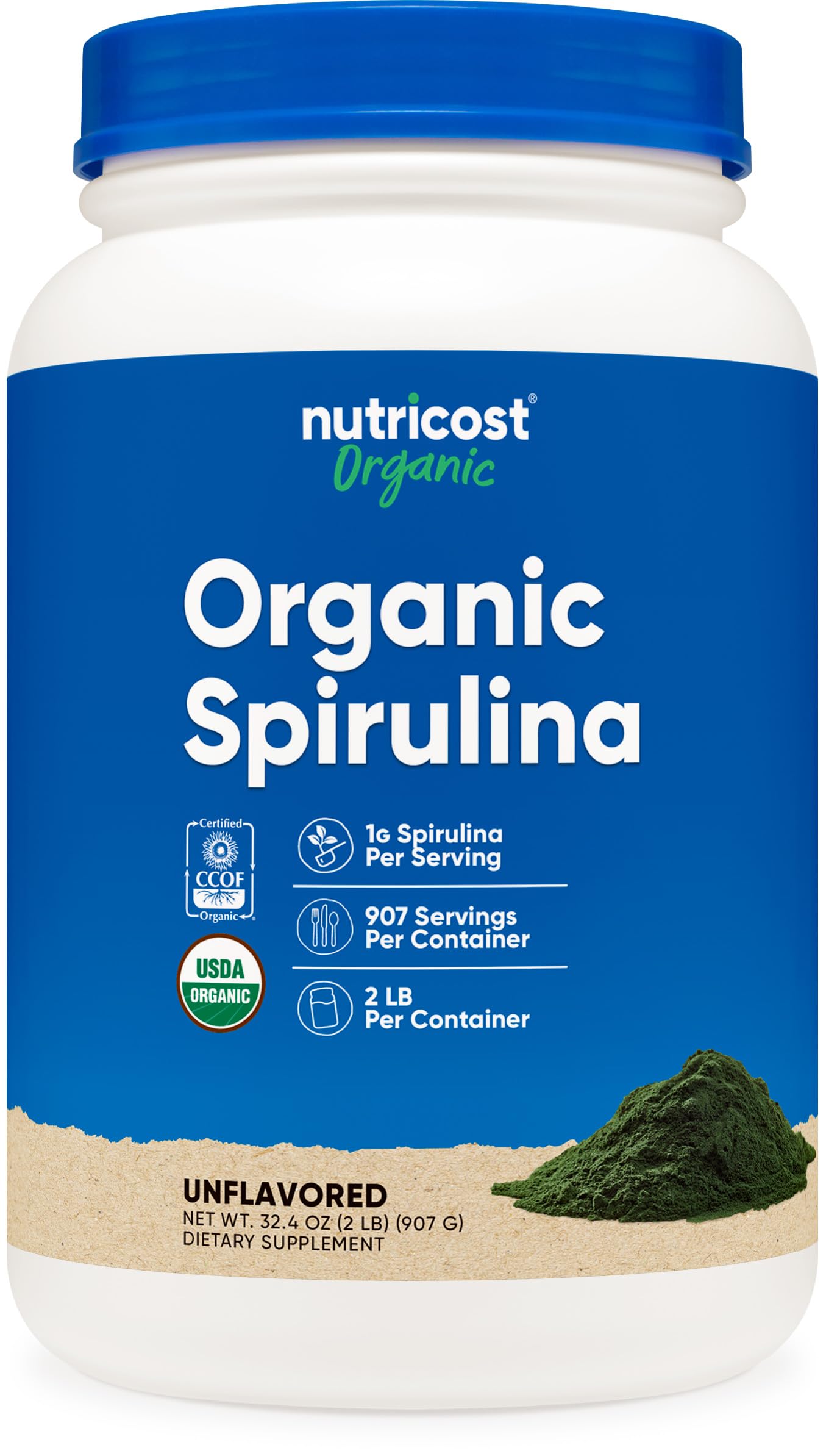 Nutricost organic spirulina powder benefits