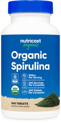 Nutricost organic spirulina tablets
