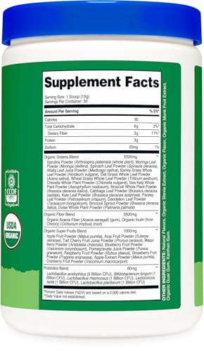 nutricost organic super greens benefits