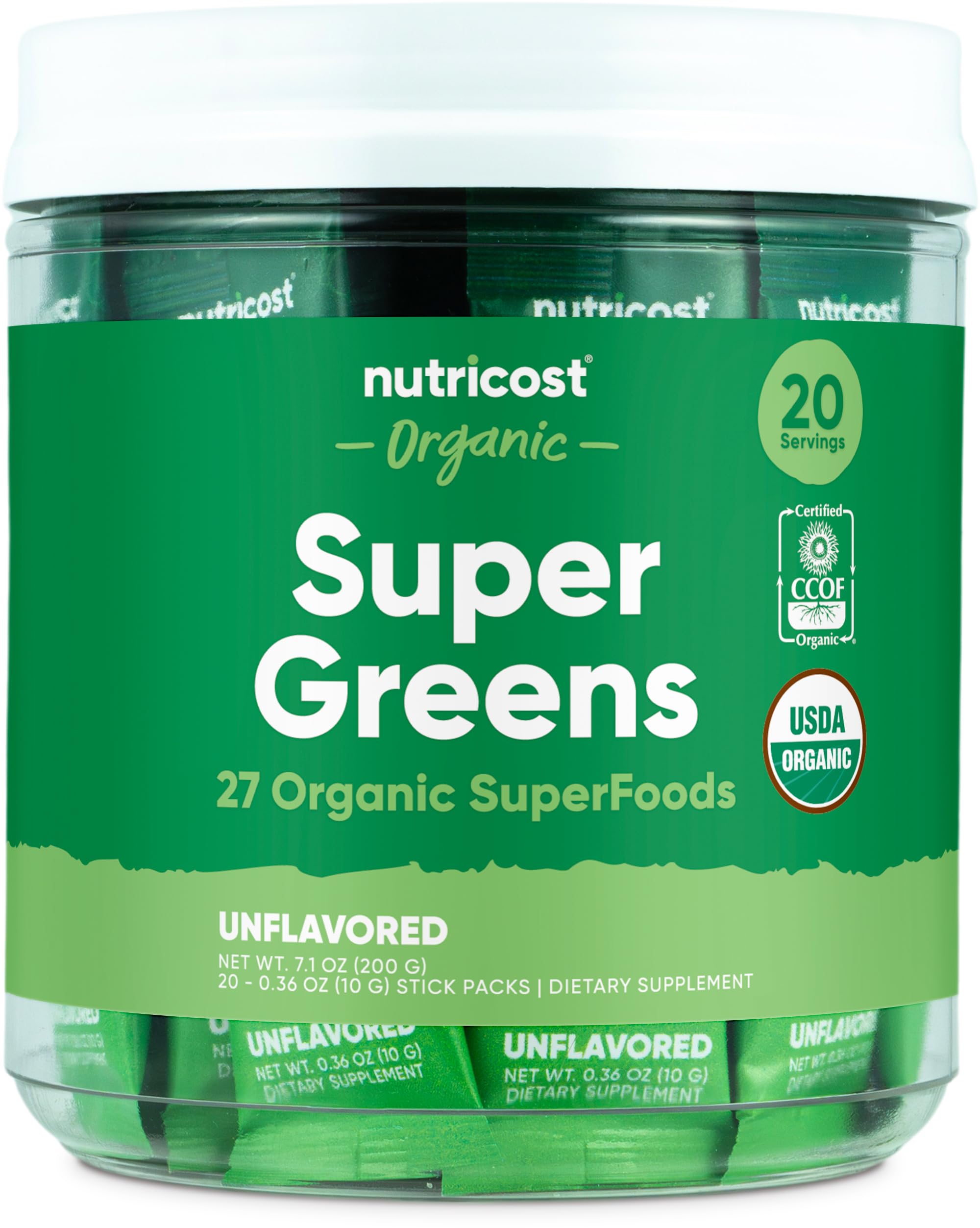 Nutricost organic super greens packets