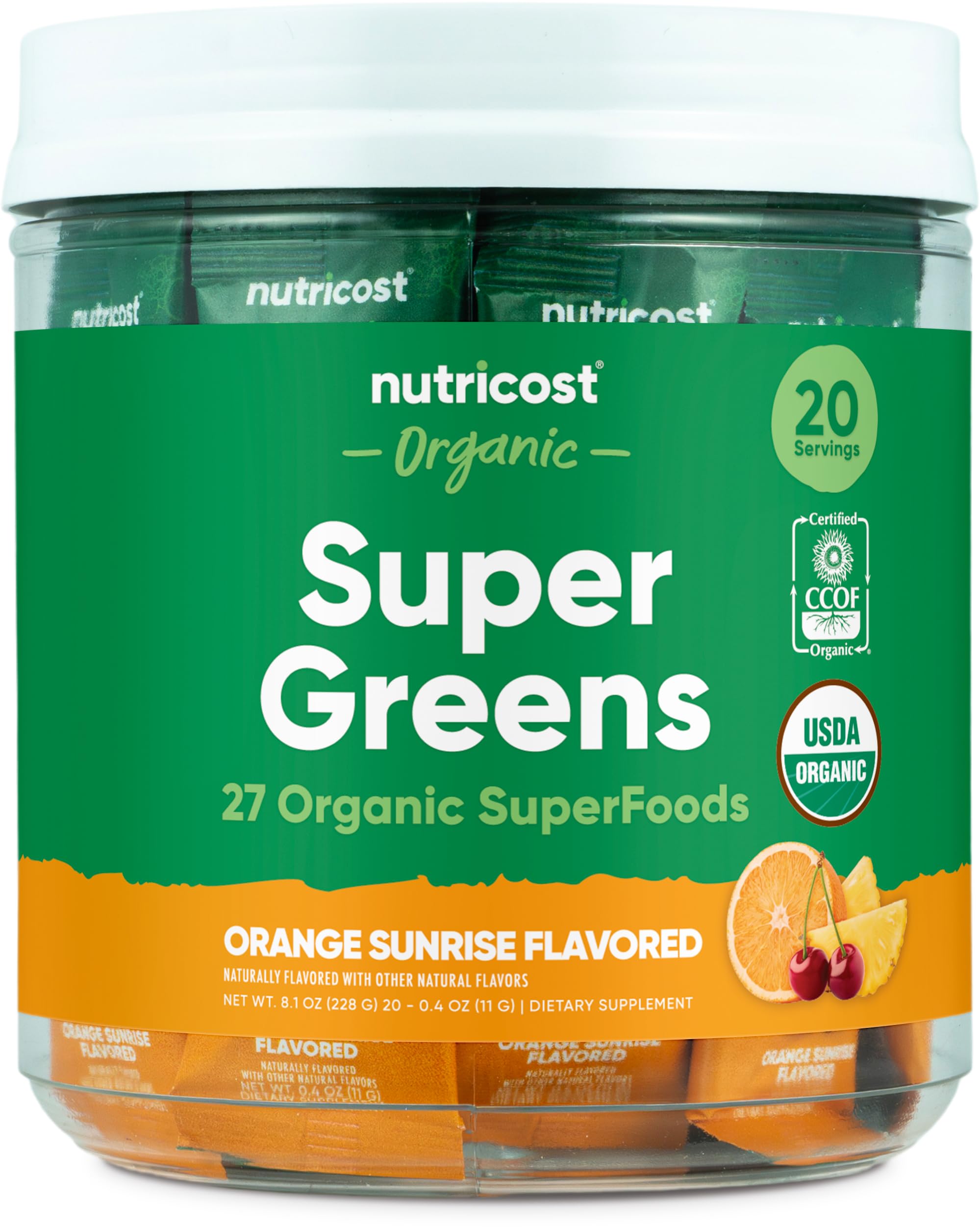 Nutricost organic super greens packets