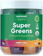 Nutricost organic super greens stickpacks