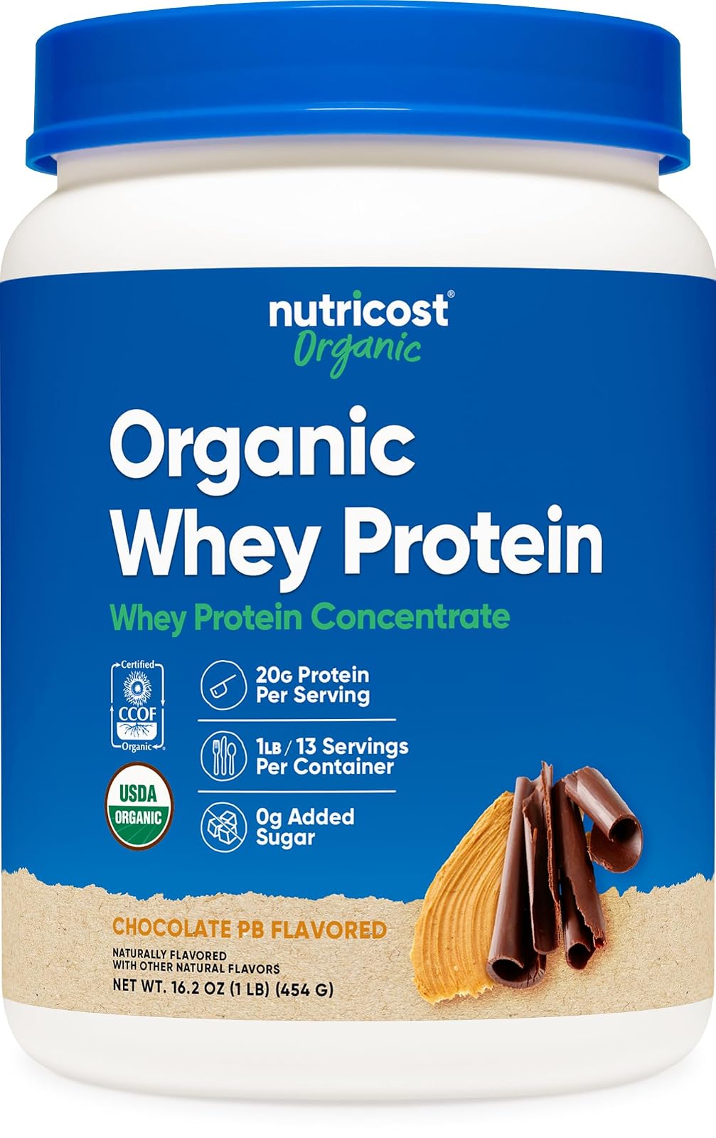 Nutricost organic whey protein chocolate