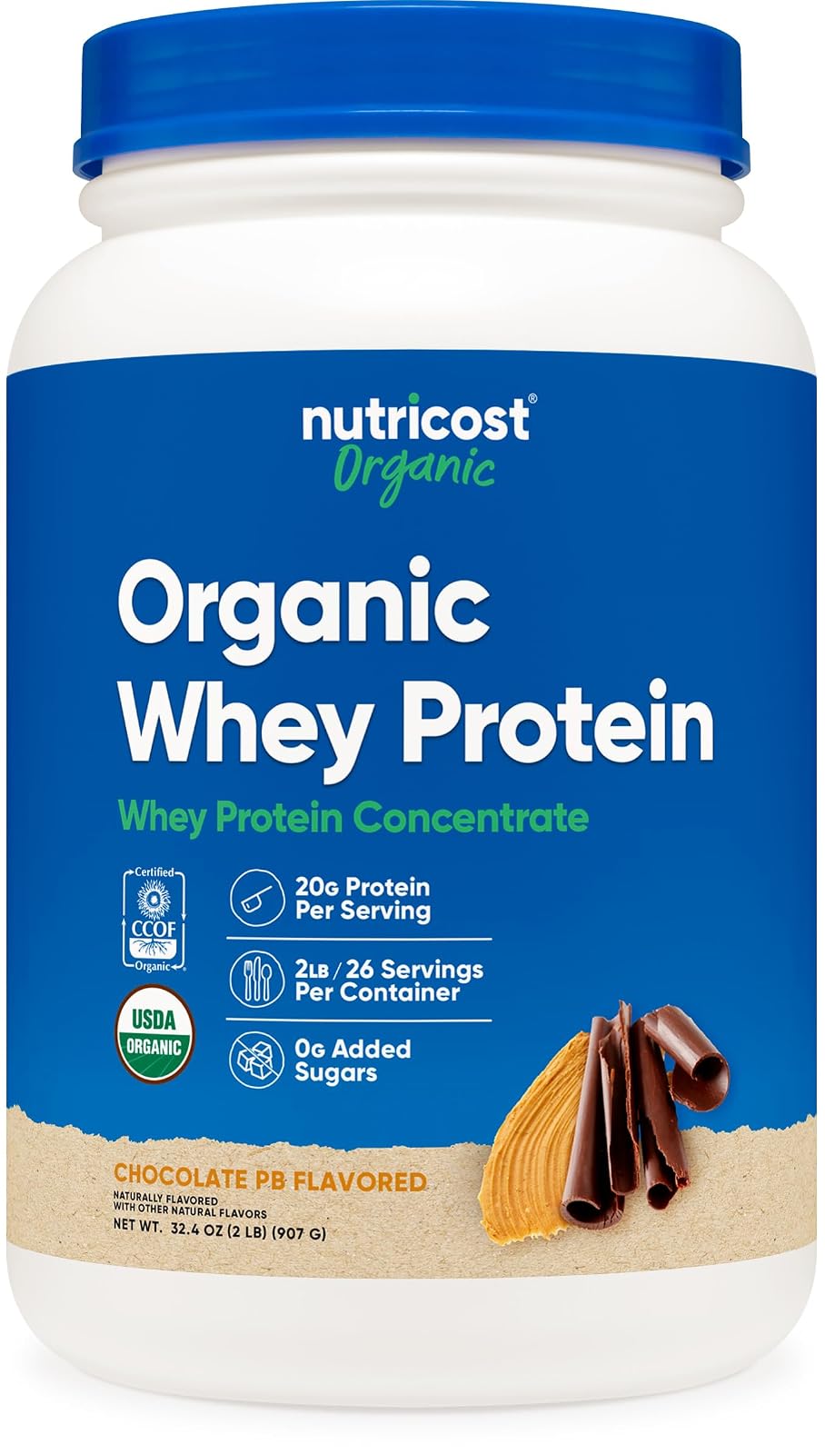Nutricost organic whey protein chocolate
