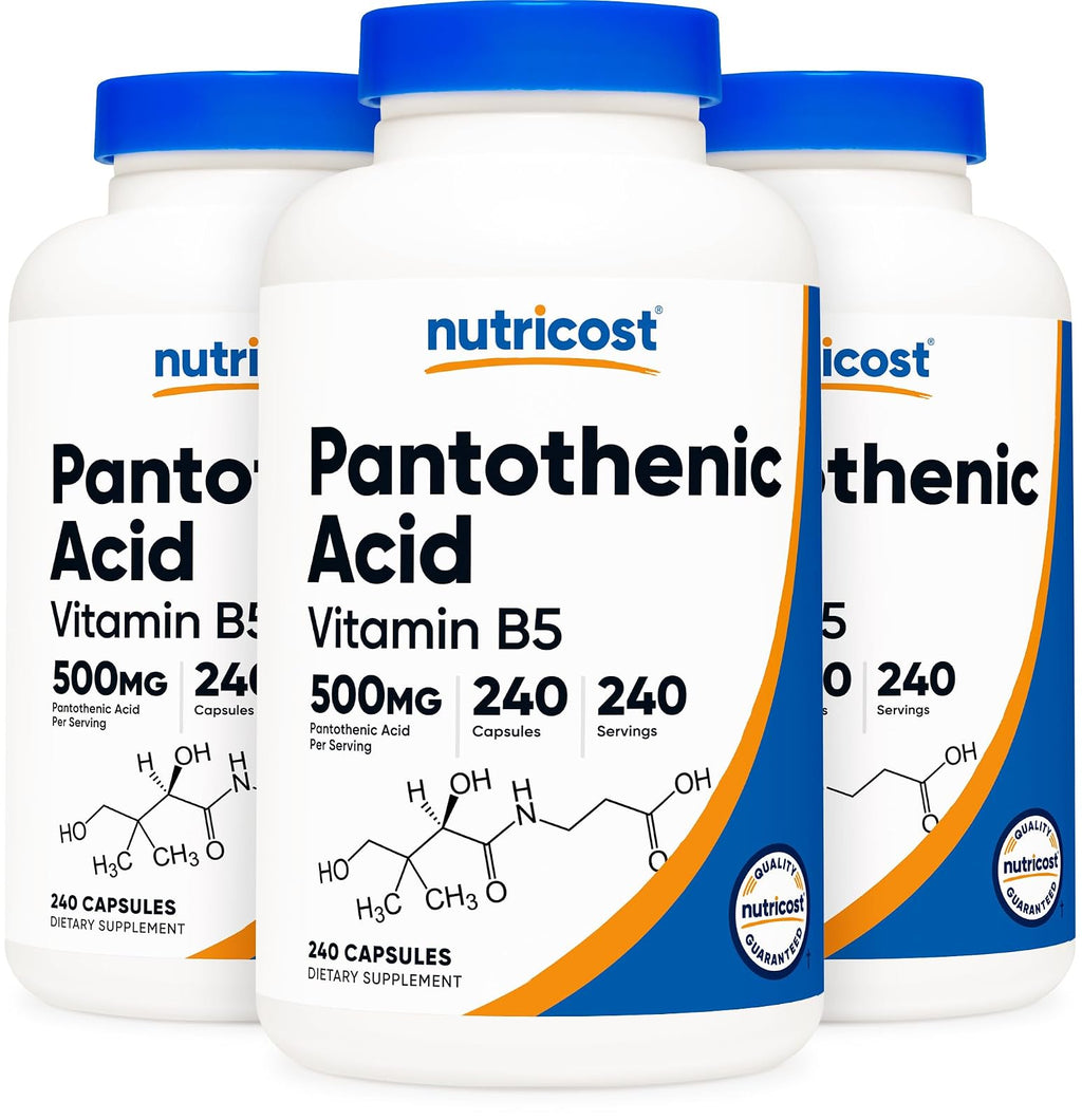 Nutricost Pantothenic Acid capsules