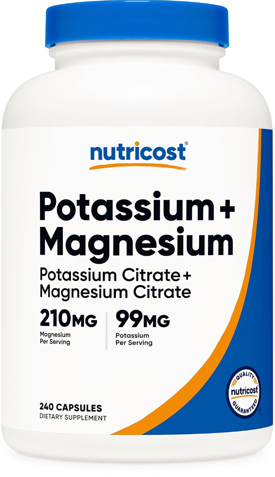 Nutricost potassium and magnesium capsules