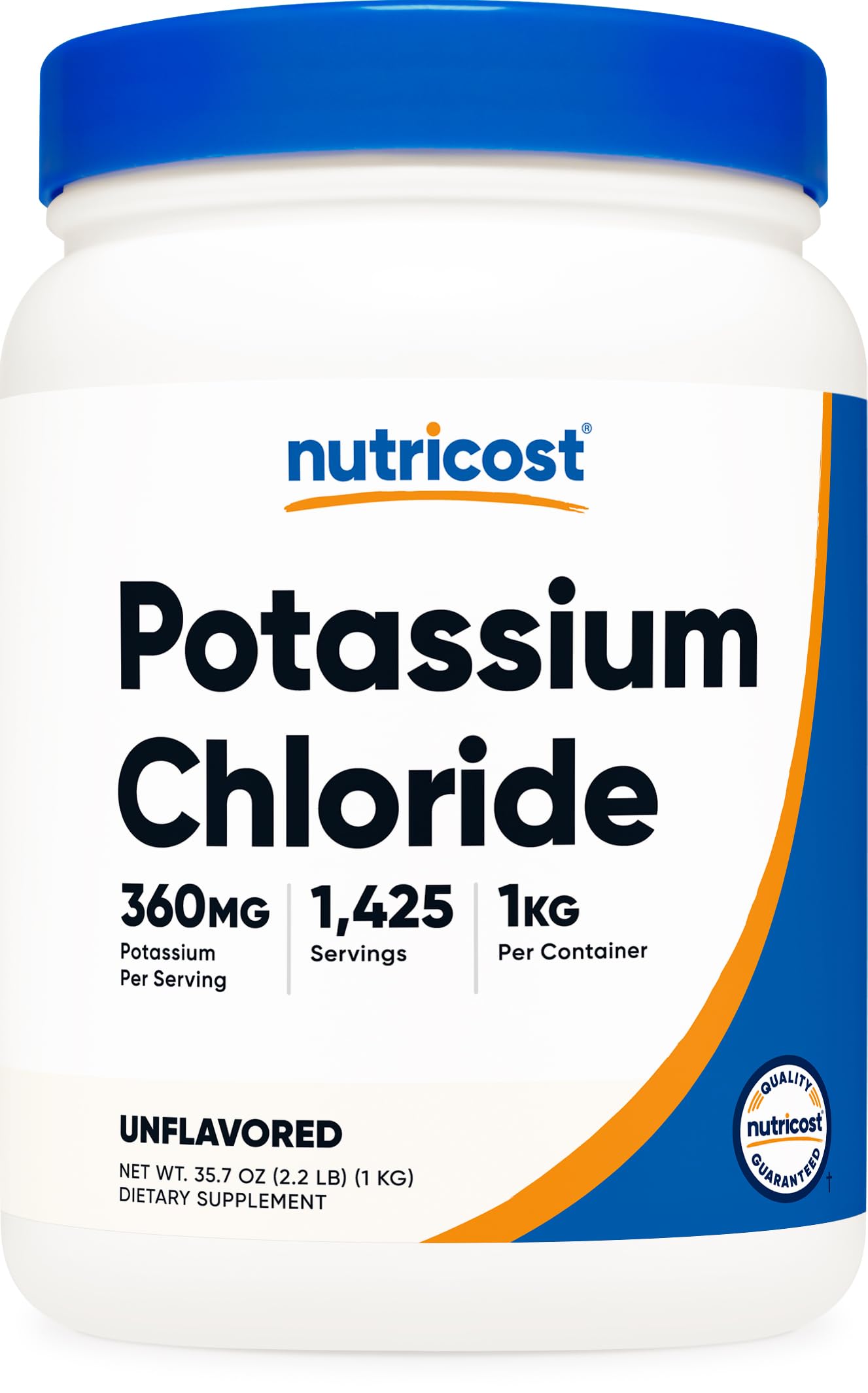 Nutricost potassium chloride powder supplement