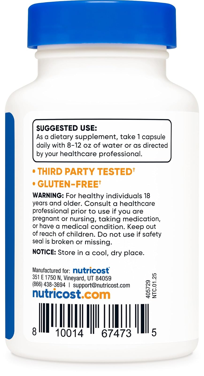Nutricost potassium for daily mineral intake