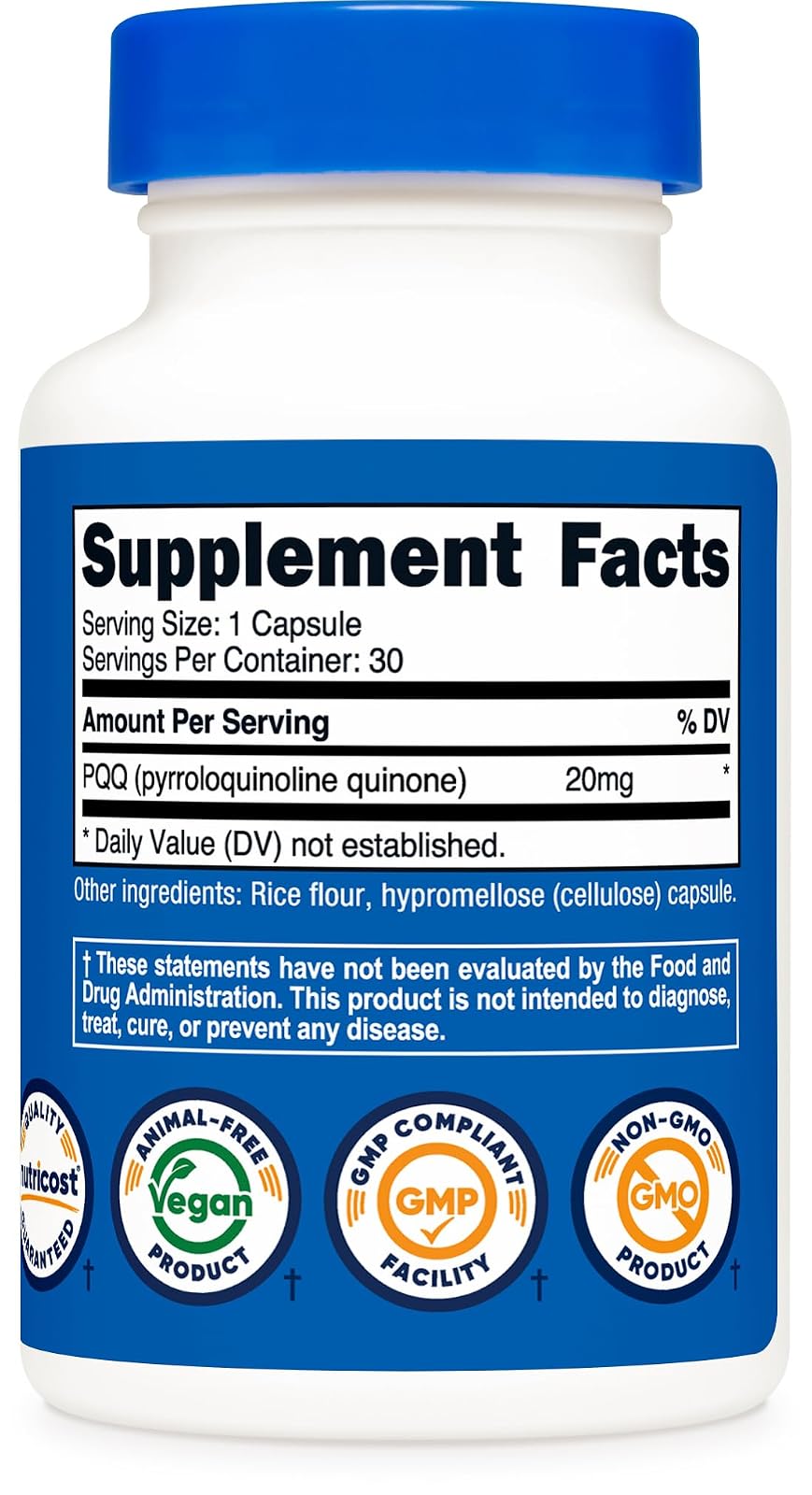 Nutricost PQQ for cellular function