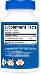 Nutricost PQQ for heart health