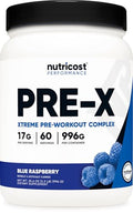 Nutricost pre-workout blue raspberry flavor