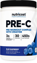 Nutricost pre-workout blue raspberry flavour