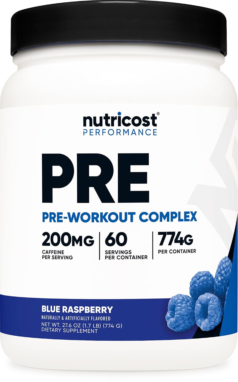 Nutricost pre-workout complex powder