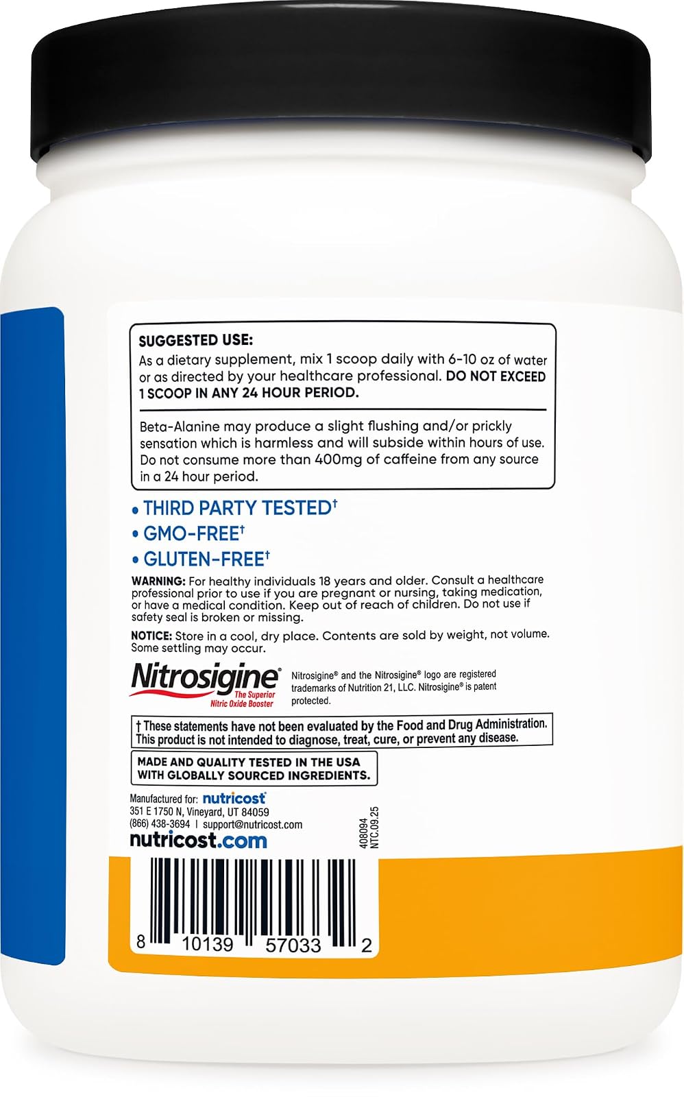 Nutricost pre-workout for enhanced performance