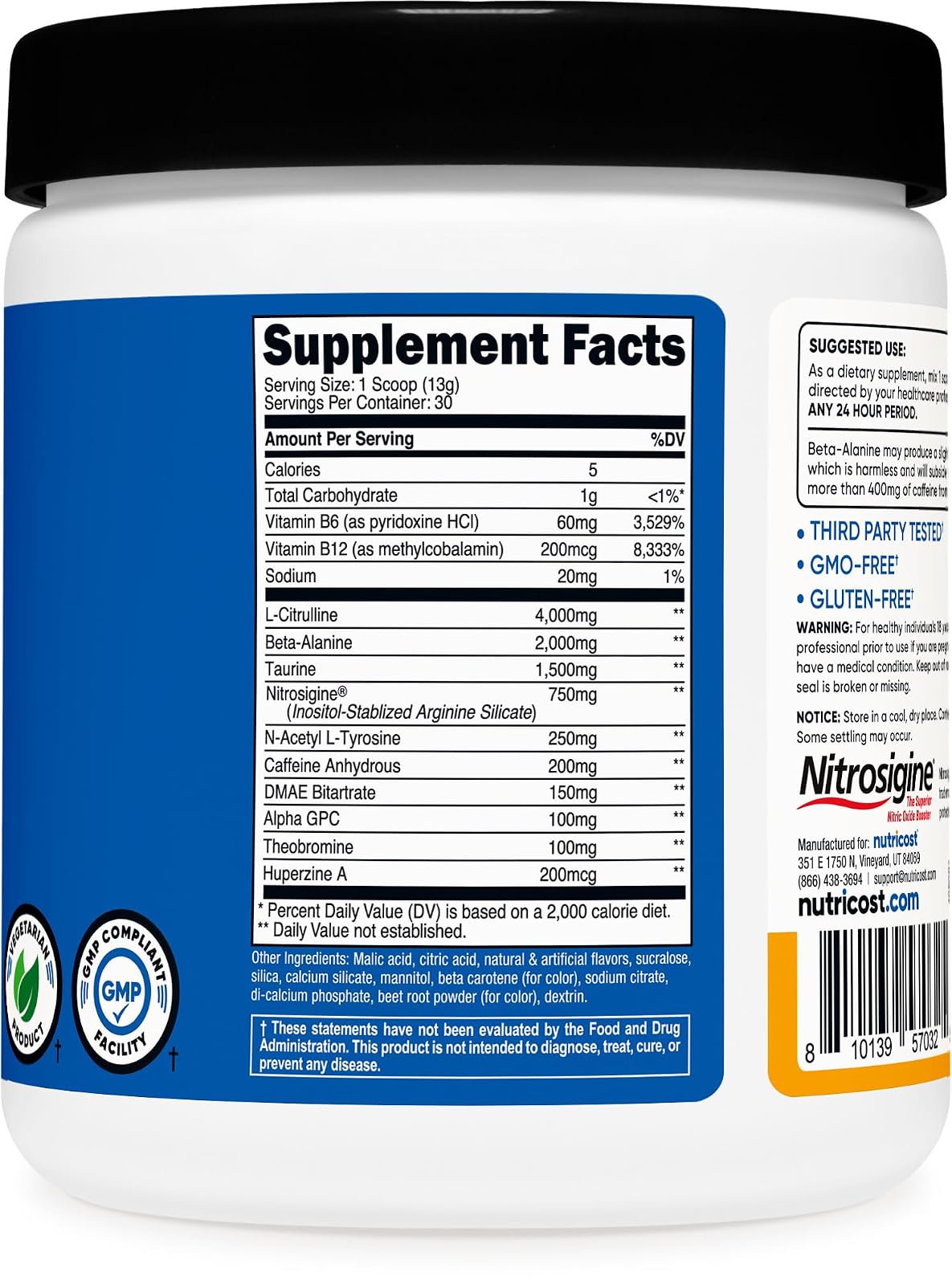 Nutricost pre-workout for enhanced performance