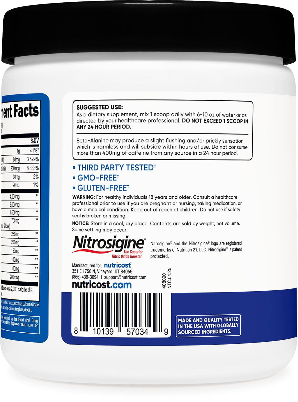 Nutricost pre-workout for intense workouts