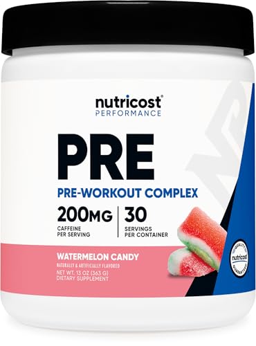Nutricost pre-workout powder watermelon flavour