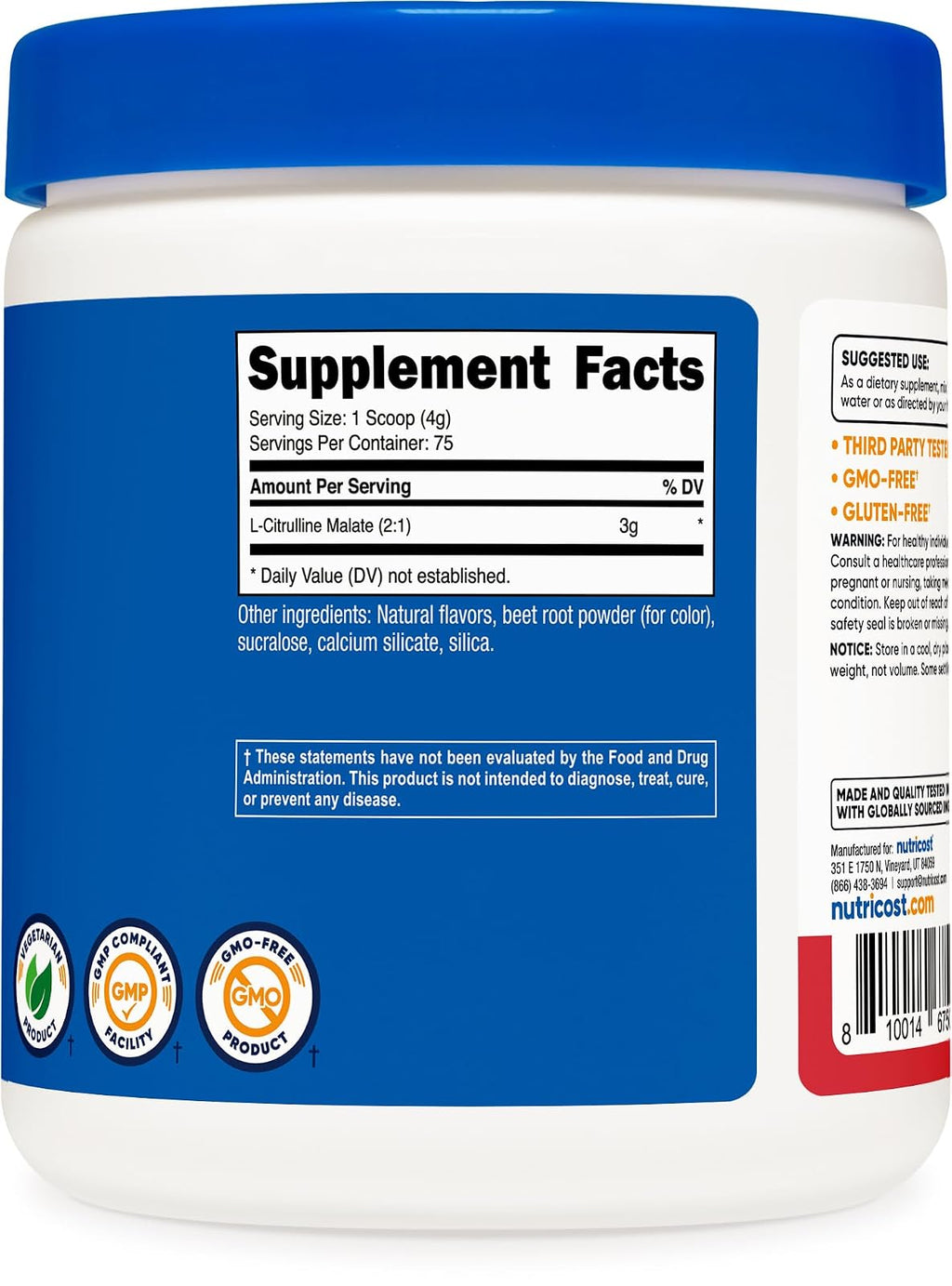 Nutricost pre-workout recovery formula