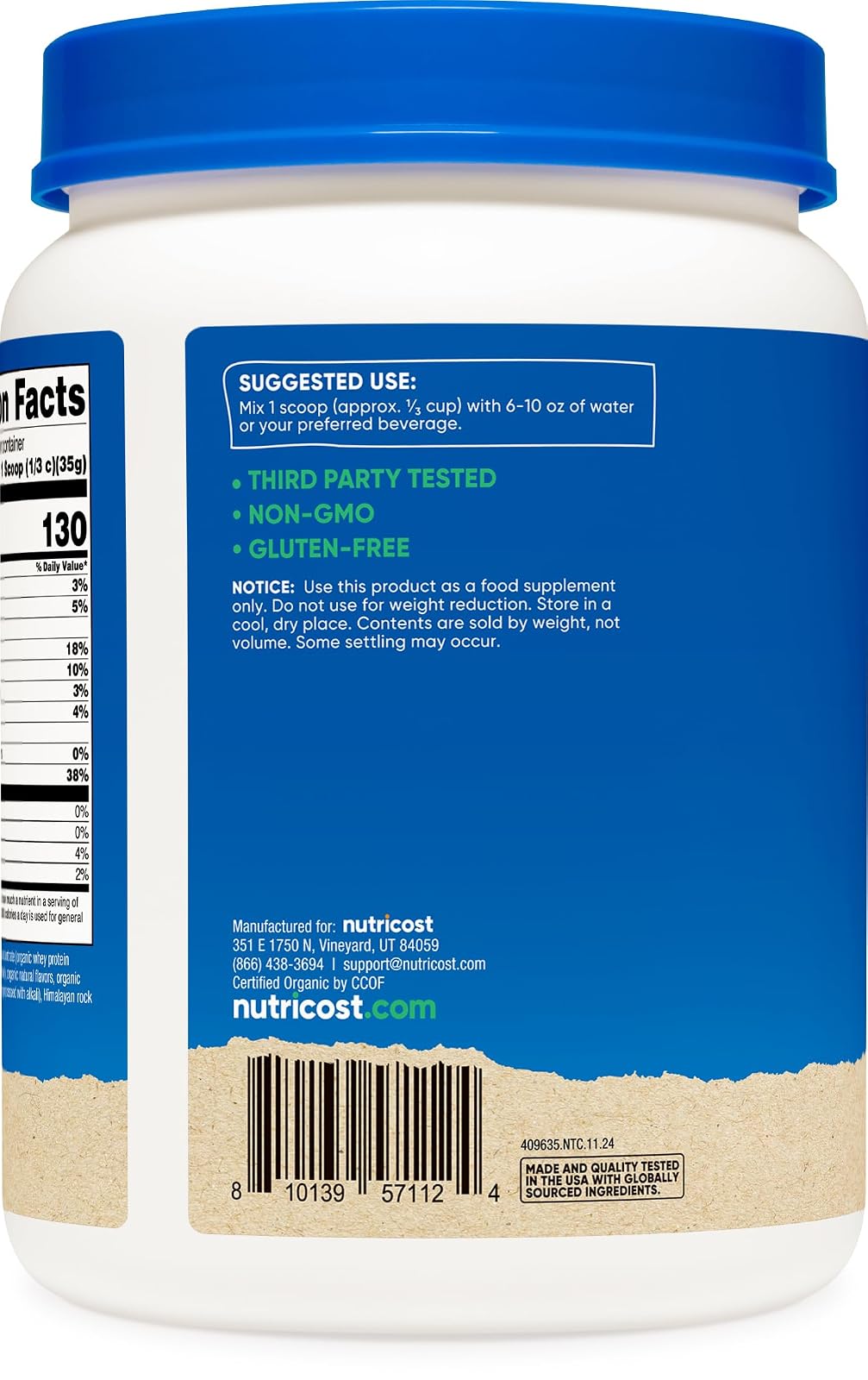 Nutricost protein for muscle recovery