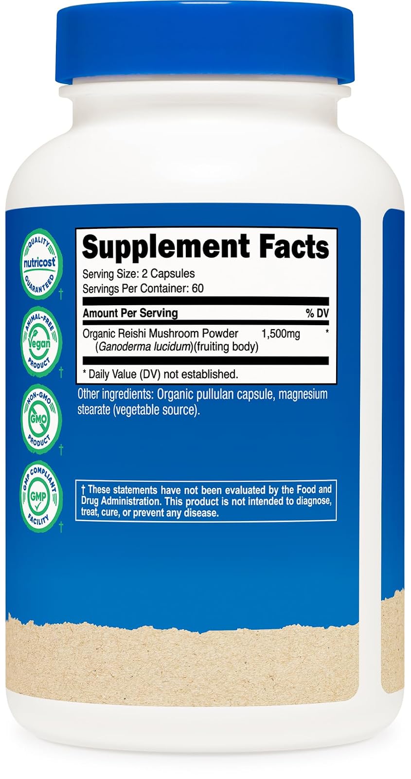 Nutricost reishi for overall wellness