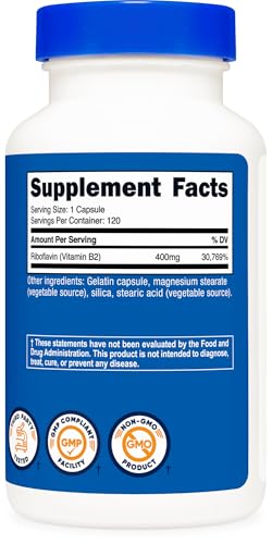 Nutricost riboflavin for healthy skin