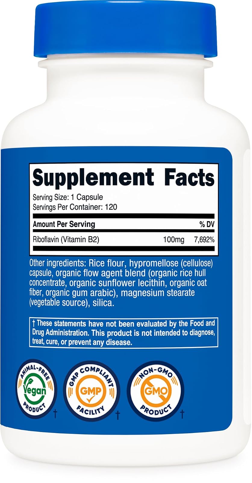 Nutricost Riboflavin for stress relief