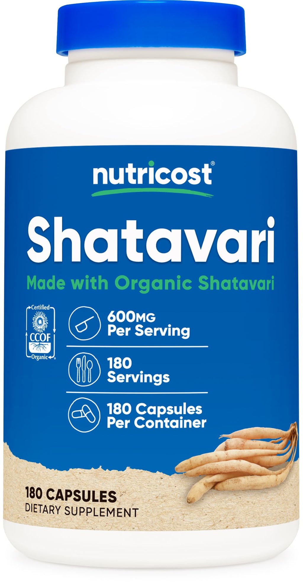 Nutricost shatavari capsules for wellness