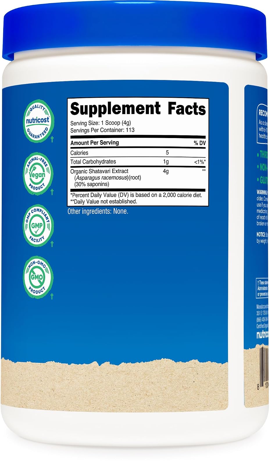 Nutricost Shatavari powder for energy boost