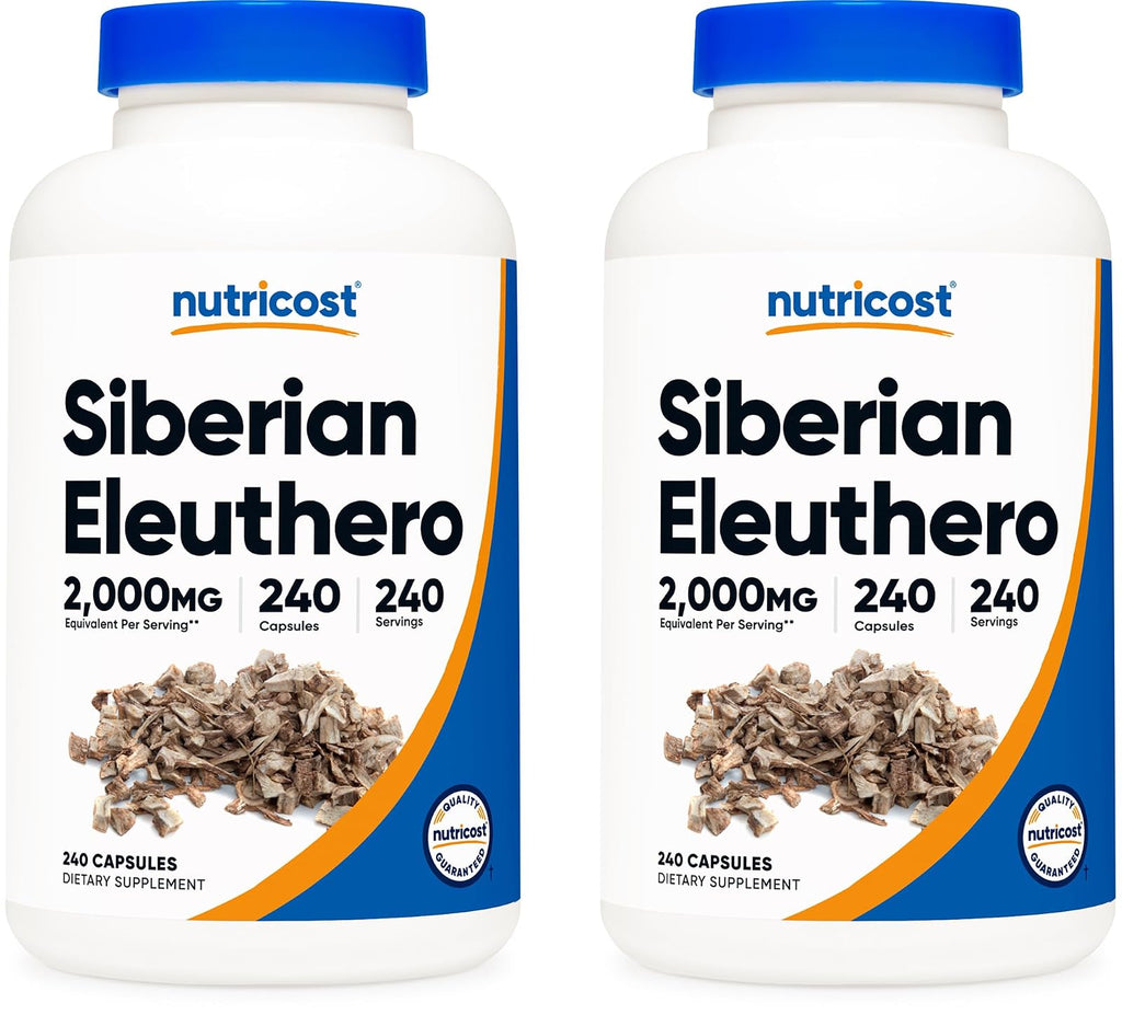 Nutricost Siberian Eleuthero capsules for vitality