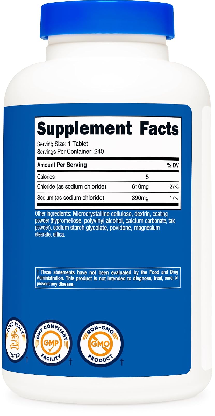 Nutricost sodium chloride for daily nutrition