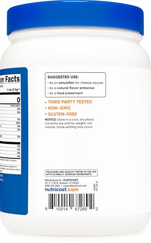 Nutricost sodium citrate for dietary supplements