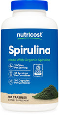 Nutricost spirulina 3000 mg capsules