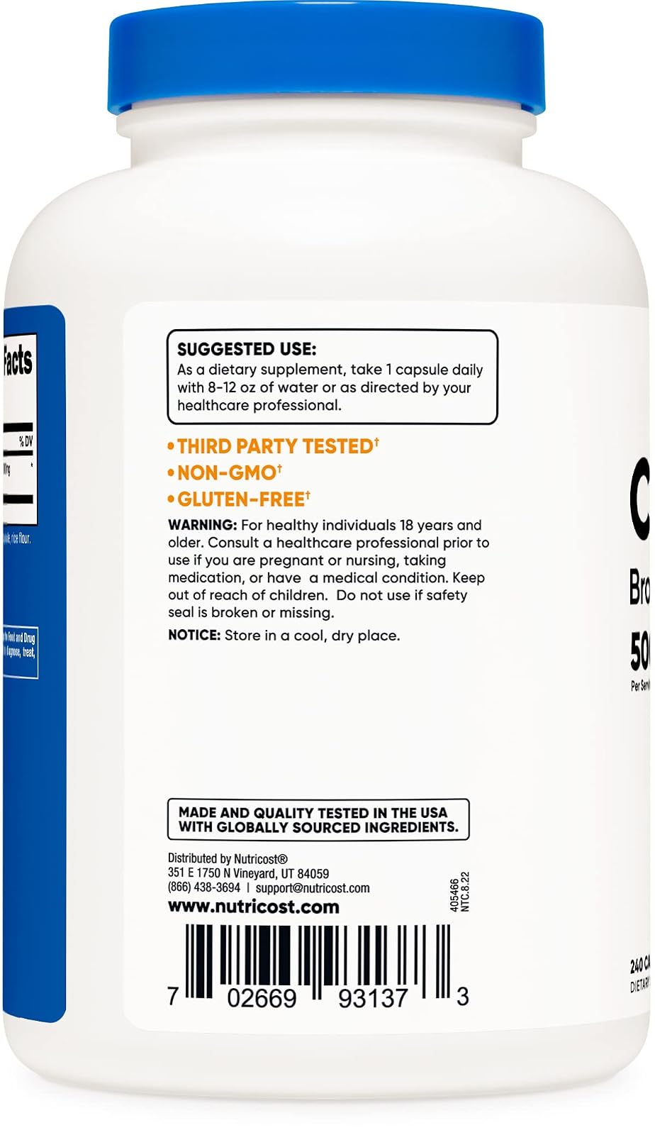 Nutricost spirulina and chlorella supplement