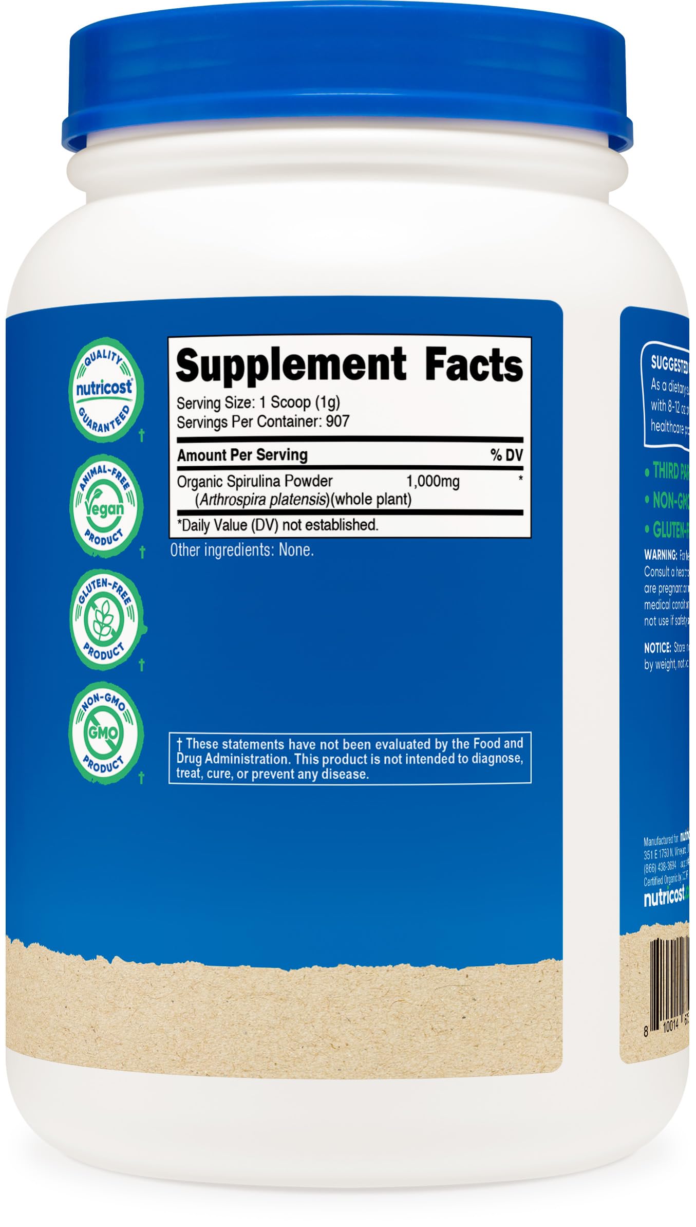 nutricost spirulina for weight management