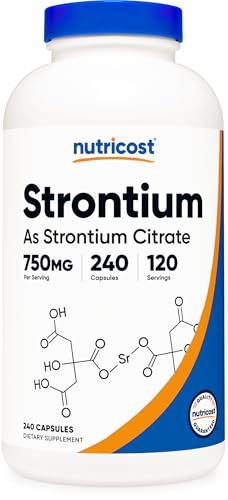 Nutricost Strontium 750 mg capsules