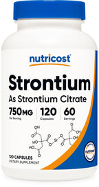 Nutricost Strontium 750 mg capsules