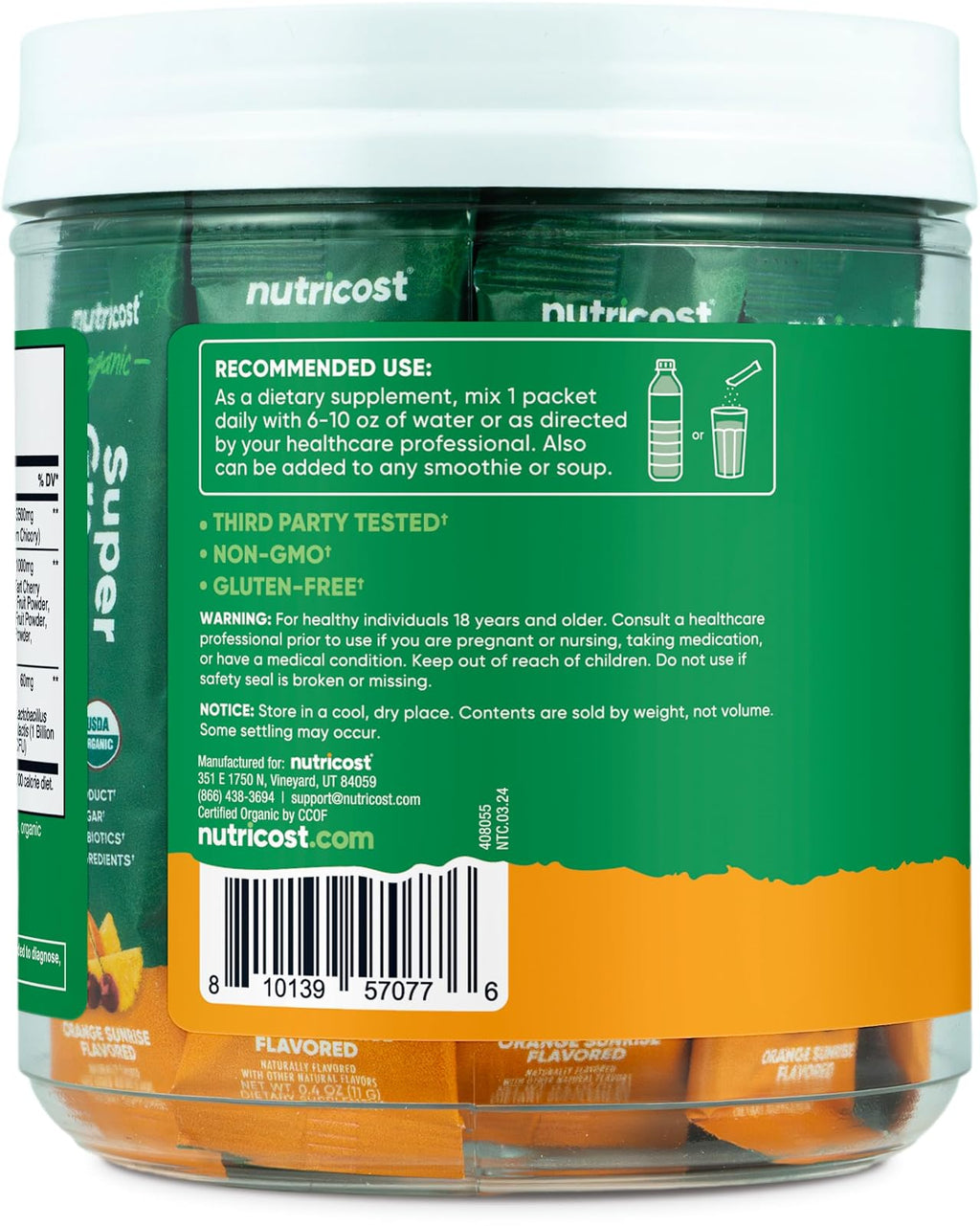 Nutricost Super Greens for healthy lifestyle