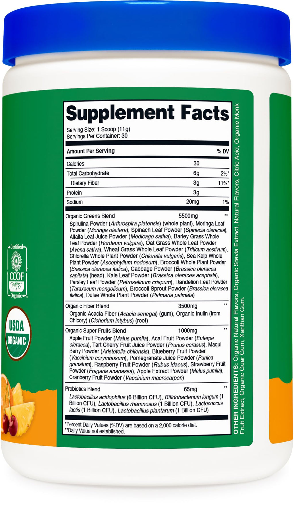 nutricost super greens for vitality