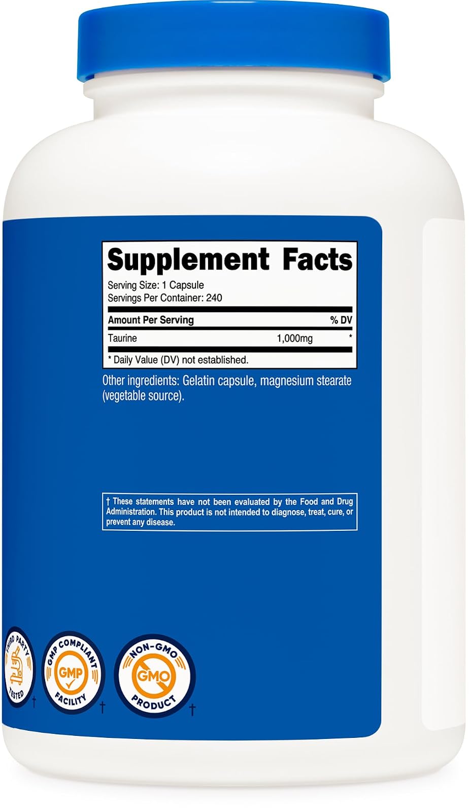 Nutricost taurine support for hydration