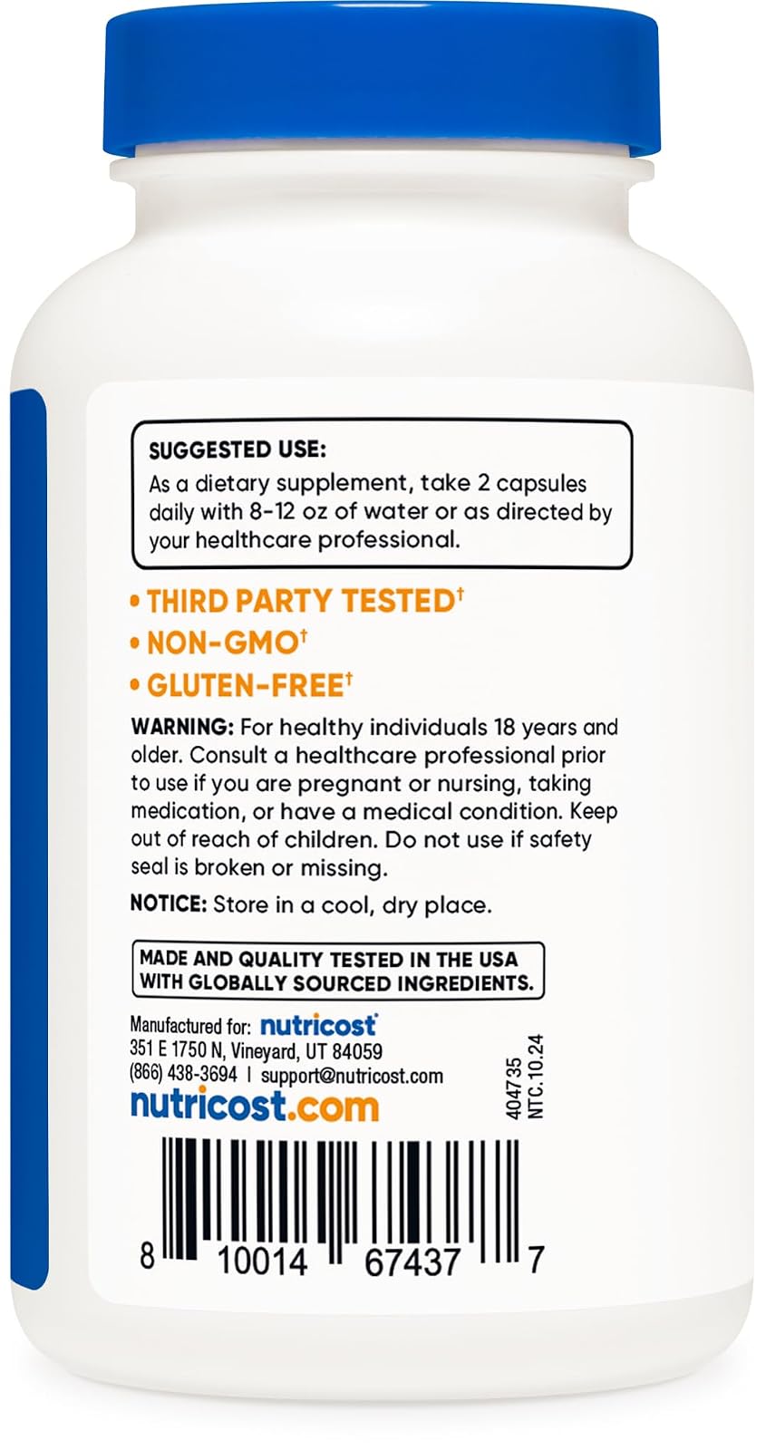 Nutricost trace minerals for wellness
