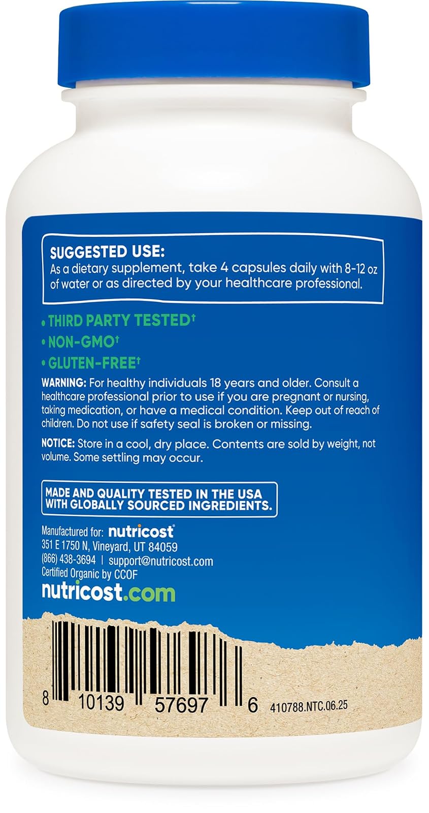 Nutricost triphala for detox support