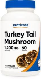 nutricost turkey tail mushroom capsules
