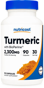 Nutricost turmeric capsules for wellness