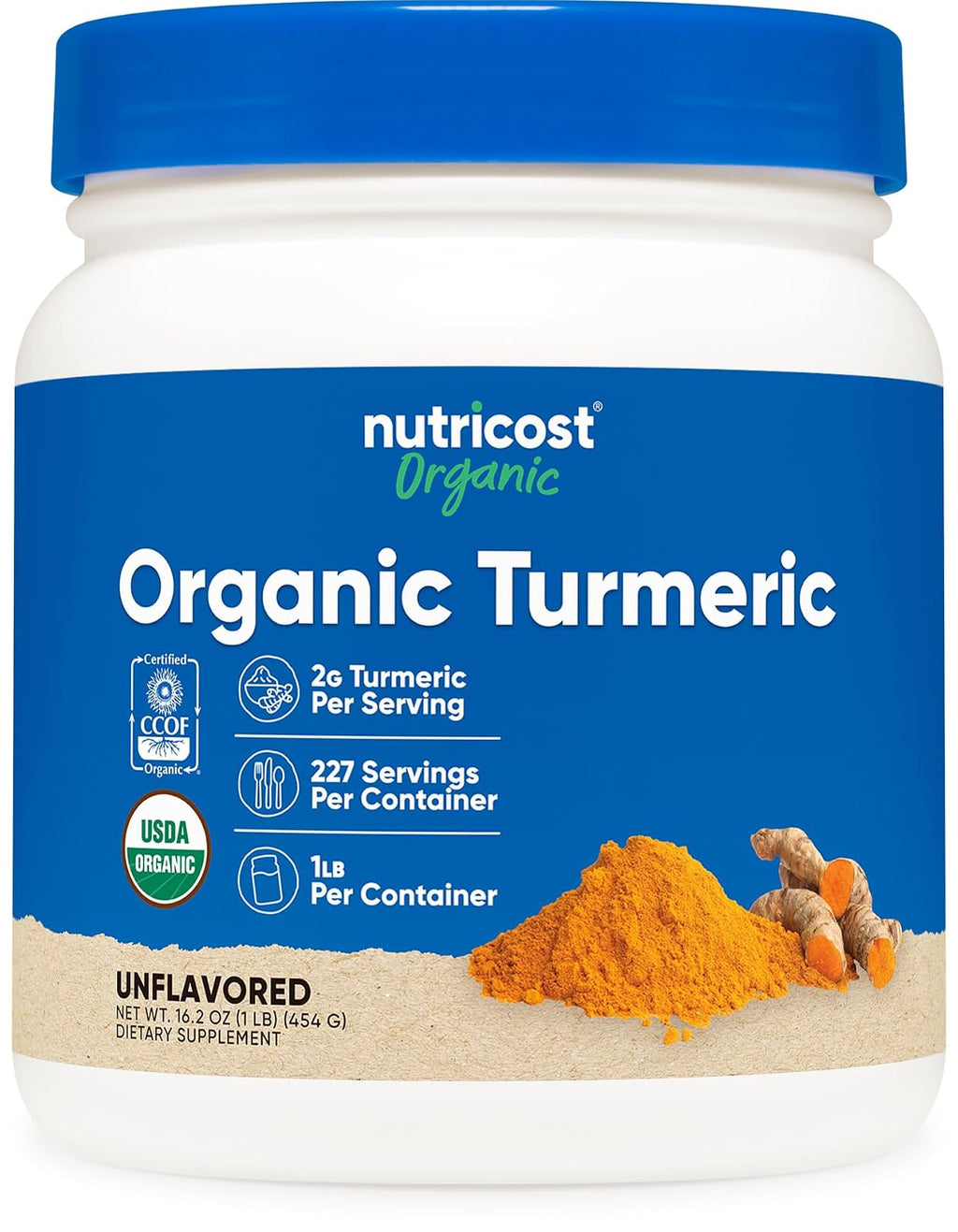 Nutricost turmeric root powder for wellness